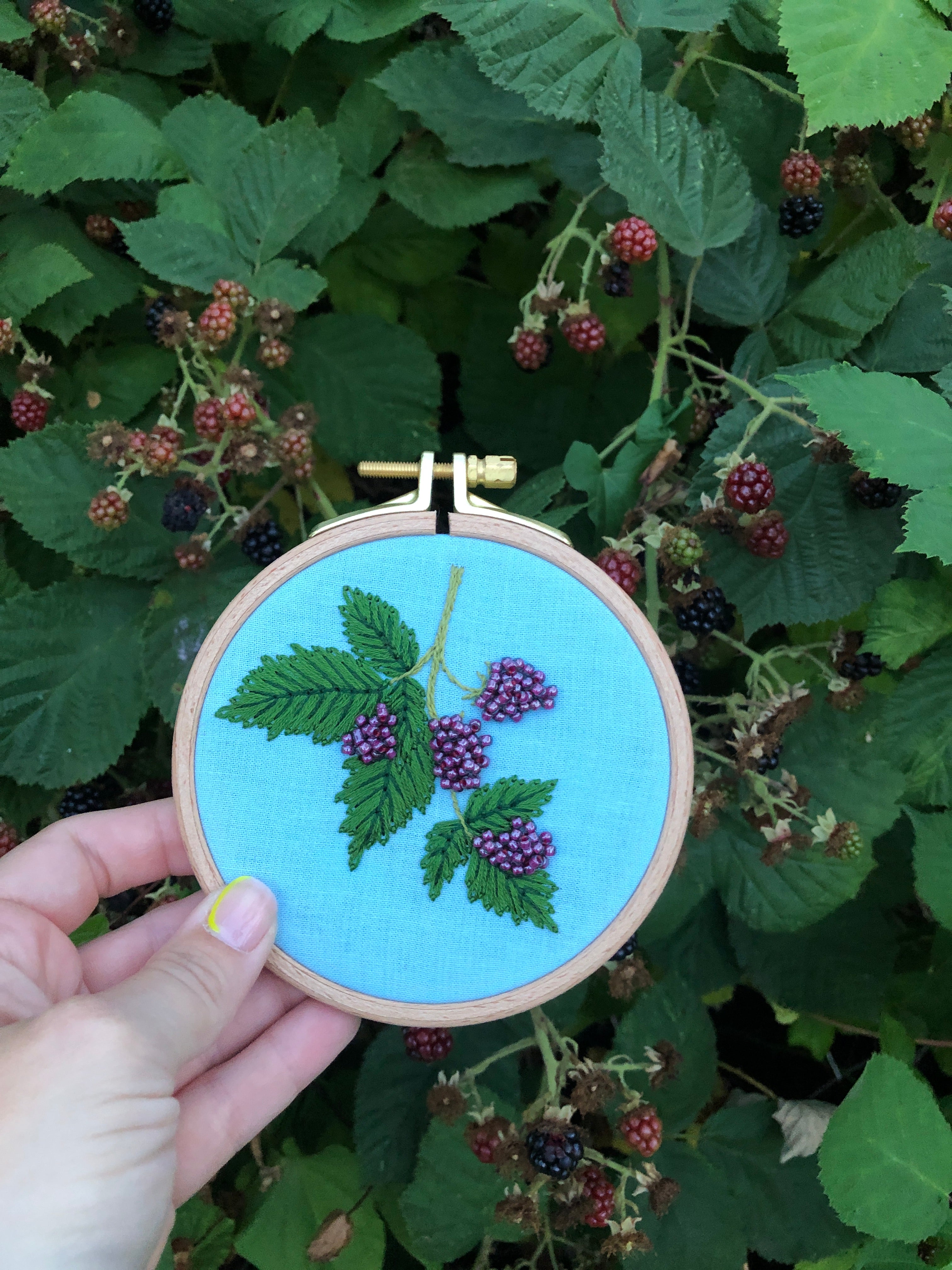 Beaded Berries Botanicals Embroidery Kit for DIY & Beginners – MCreativeJ