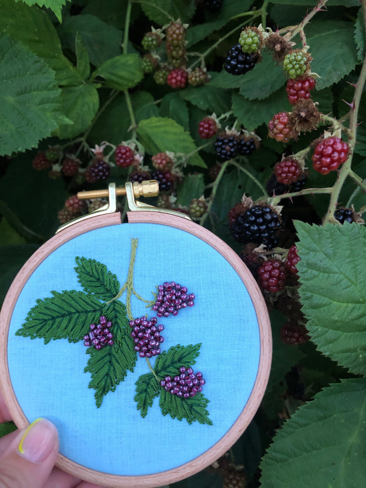Beaded Berries Botanicals Embroidery Kit for DIY & Beginners – MCreativeJ