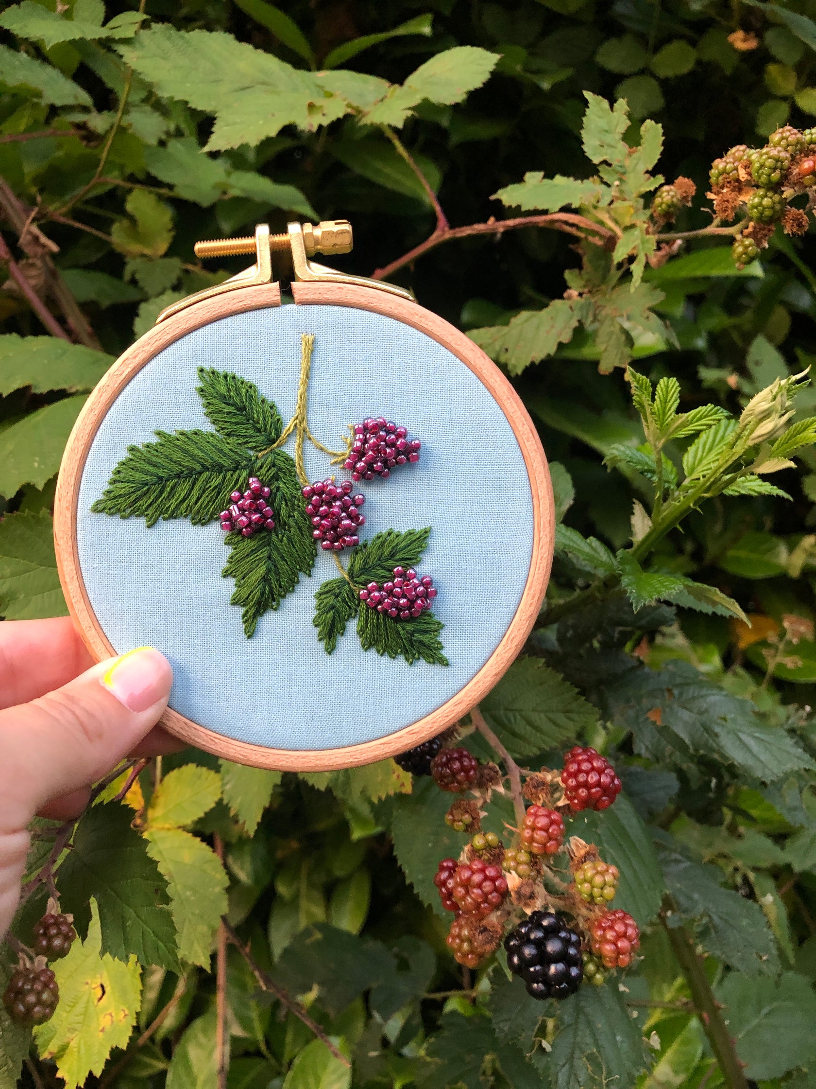Beaded Berries Botanicals Embroidery Kit for DIY & Beginners – MCreativeJ
