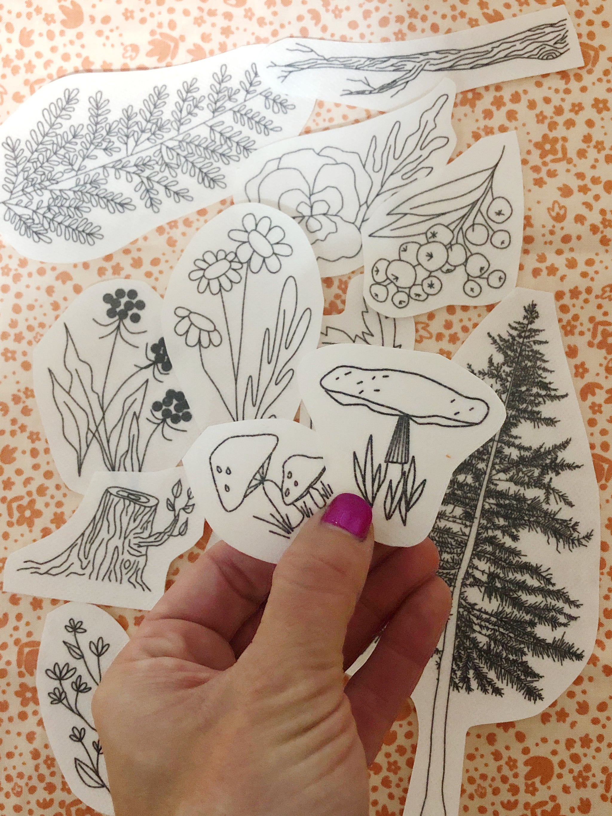 Forest Forage Stick and Stitch Embroidery Pattern Kit – MCreativeJ